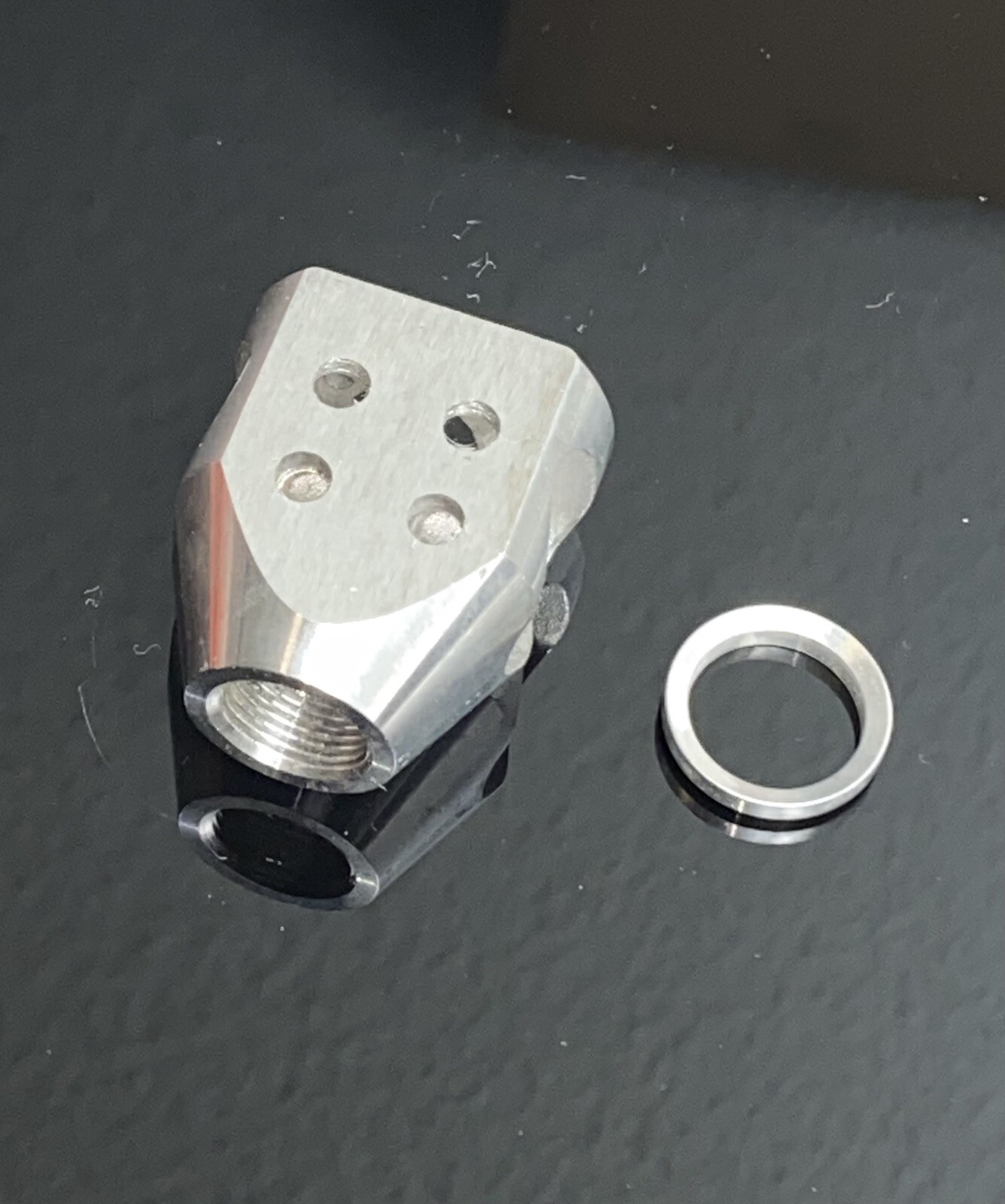 Stainless Steel Muzzle Brake Compensator 9/16X24 TPI For .40/10mm/.350 ...