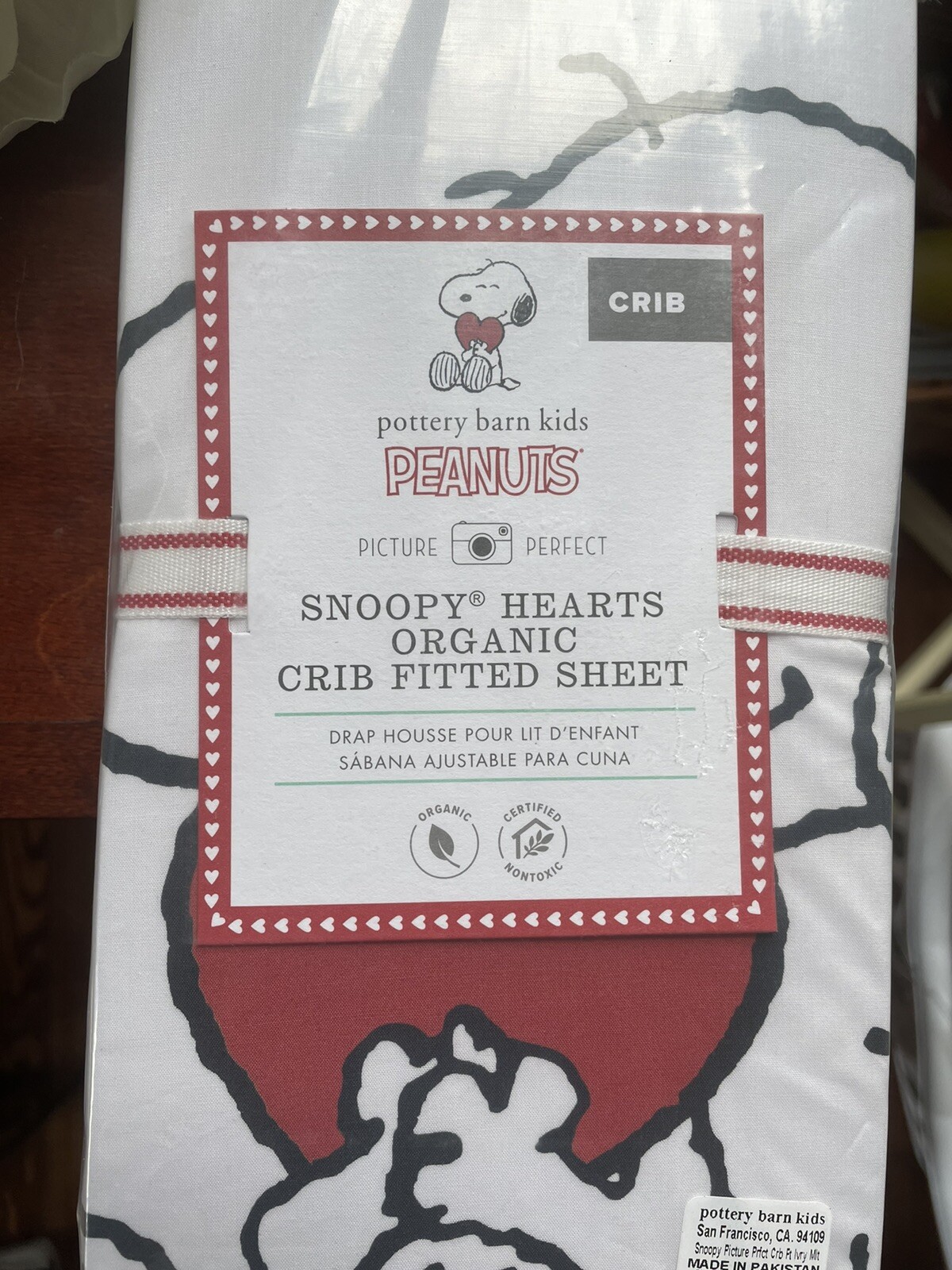 Disney Pottery barn Snoopy SHEET Crib Toddler baby Picture nursery ...