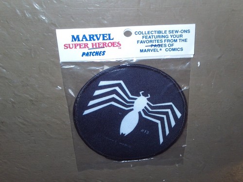 VINTAGE MARVEL SUPER HERO PATCHES BLACK SPIDER-MAN MARVEL AVENGER NEW GEM M 1984 | eBay
