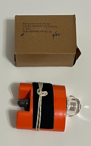 DISTRESS MARKER LIGHT US MILITARY ORIGINAL BOX BEACON 6230-00-892-5192 ...