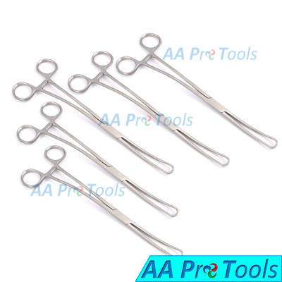 5 Pcs Duplay Tenaculum Forceps 9.50" Double Curved Gynecology Surgical ...