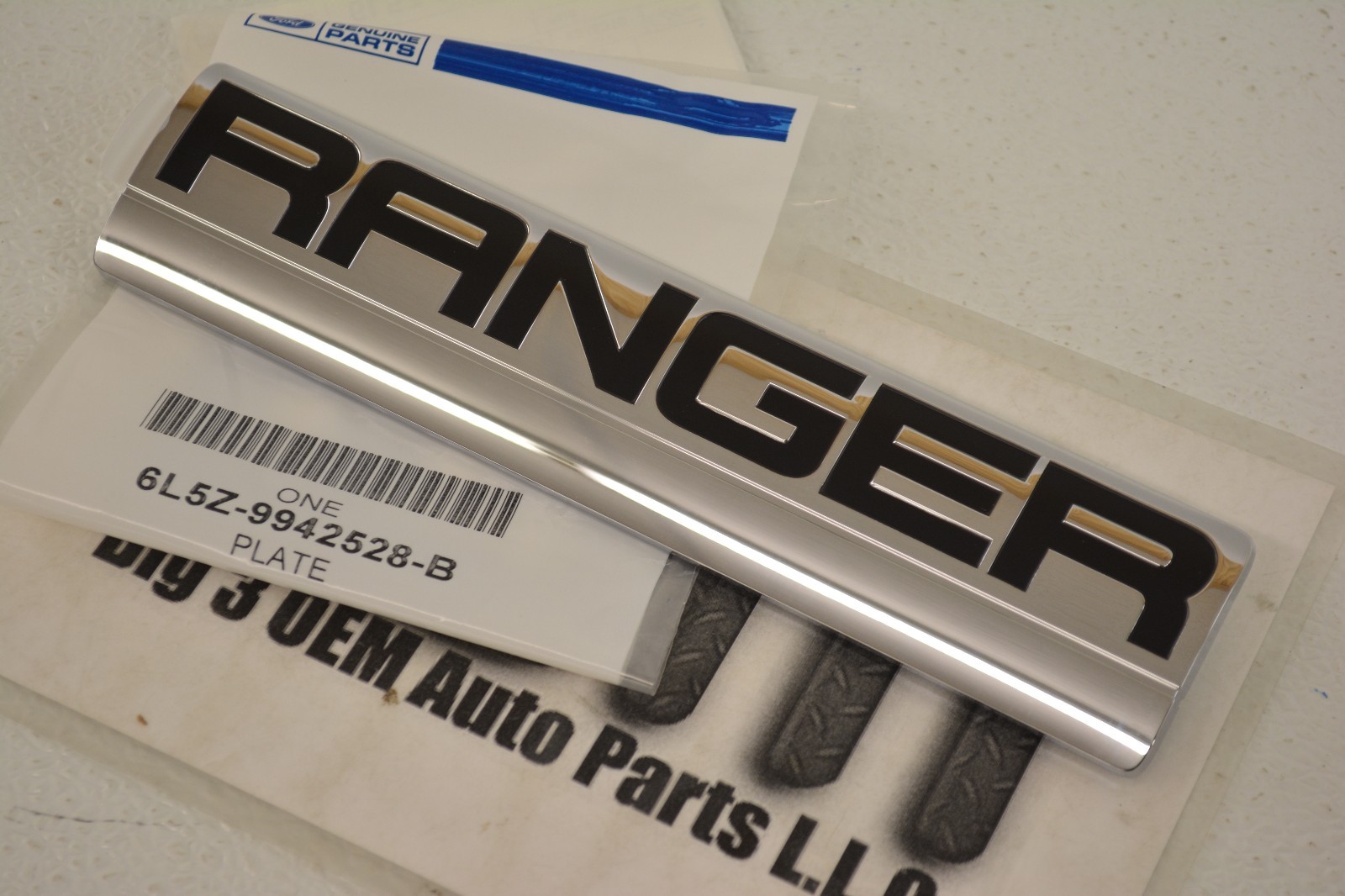 2006-2011 Ford Ranger Tailgate Emblem Nameplate Black new OEM 6L5Z ...