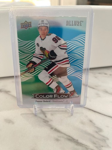 2024-25 Allure Color Flow Green Blue CONNOR BEDARD CHICAGO BLACKHAWKS # ...