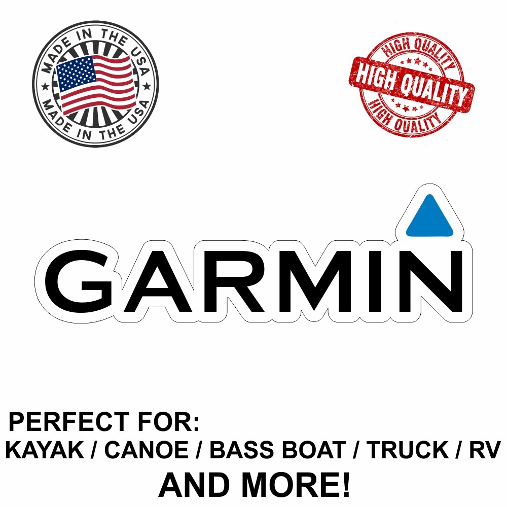 GARMIN Decal Sticker For Kayak Canoe Truck Bass Boat RV and More! | eBay