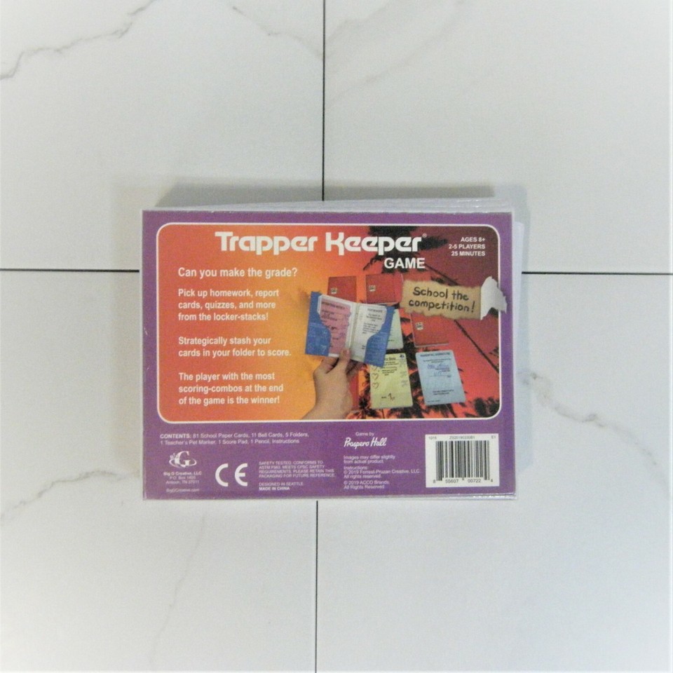 NEW Trapper Keeper Card Collecting Retro Game 2019 Ages 8 + Palm Tree ...