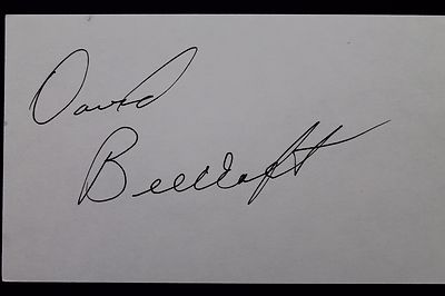 David Beecroft Television Series & Soaps Actor Autographed 3x5 Index ...