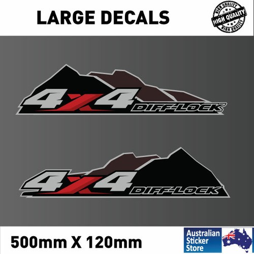 4x4-Diff-Lock-sticker-decals,-suitable-for-4WD-and-off-road-trailer ...