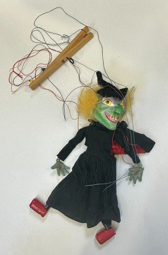 Vintage Halloween Pelham Puppet Marionette Wicked Witch Vintage England w/ Box | eBay
