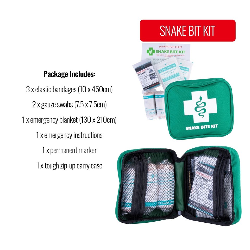Premium Snake Bite First Aid Kit ARTG Registered Survival Bag Family ...