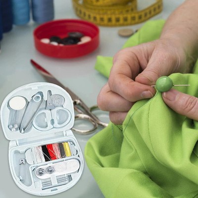 Travel Sewing Kit Compact Mini Sew Supplies Set With 6 Color Spool For ...