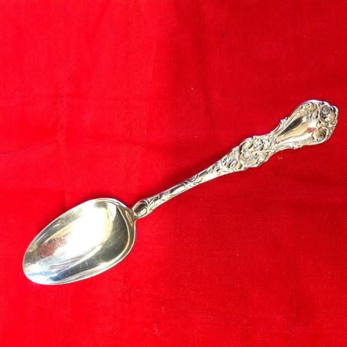 Silverplate Serving Spoon 1835 R. Wallace Floral pattern from 1903 | eBay