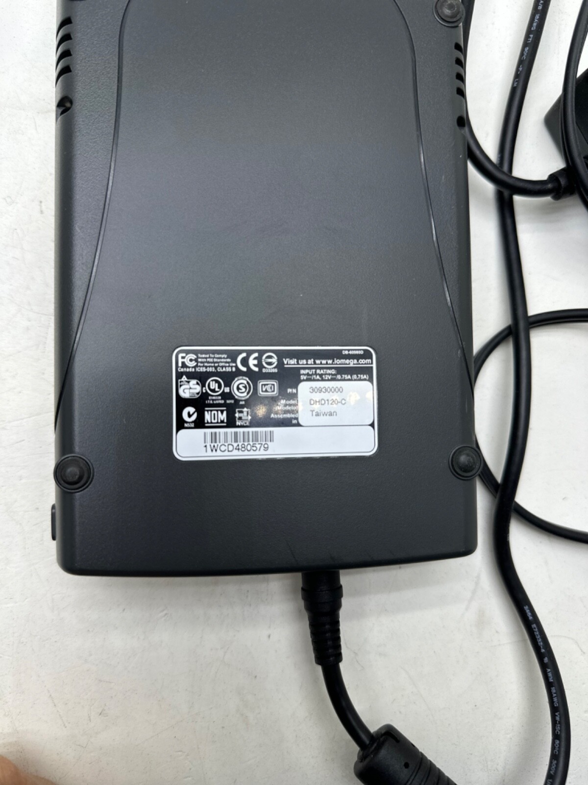 IOMEGA DHD080-U 120GB AC Powered USB External Hard Drive w/ 1 Cord | eBay