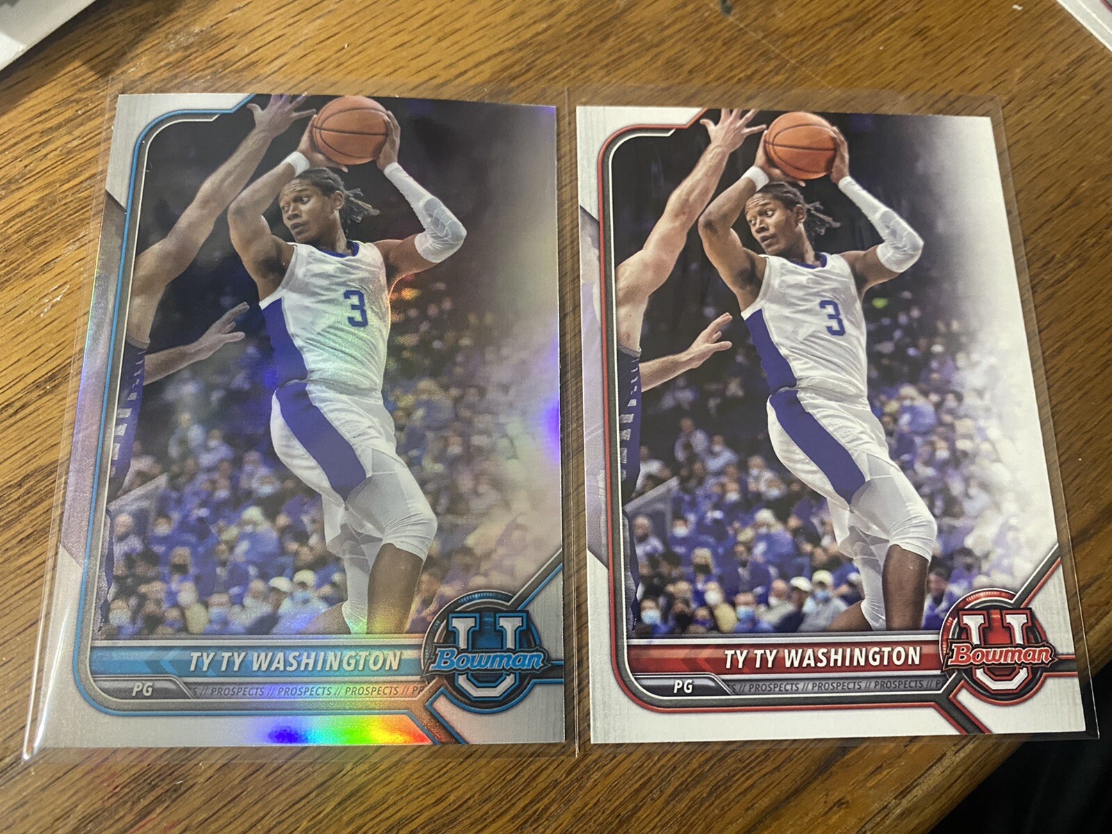 2021-22 Bowman TY TY WASHINGTON #88 Chrome SILVER HOLO REFRACTOR SP ...