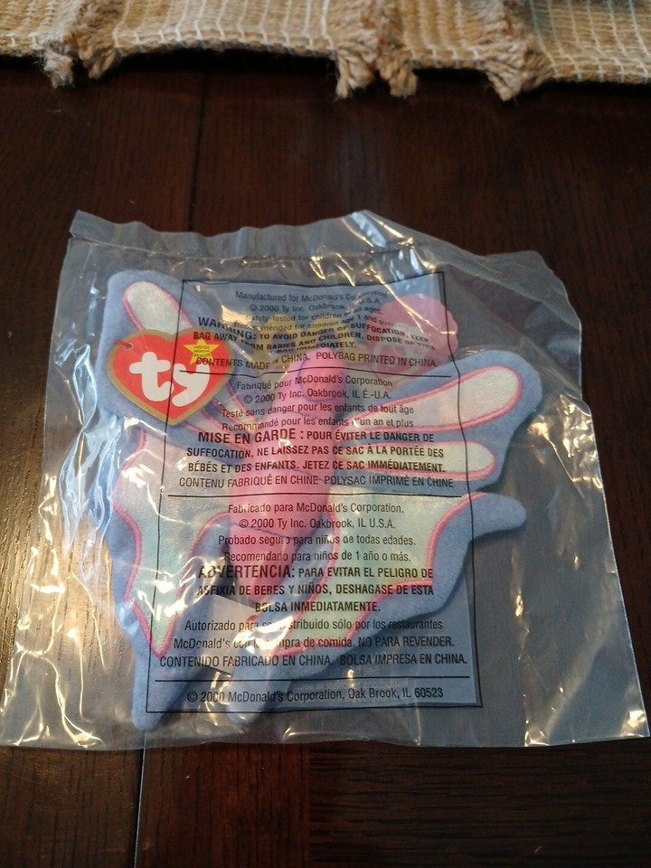 2000 McDonalds Happy Meal TY Flitter The Butterfly Beanie Baby Plush ...