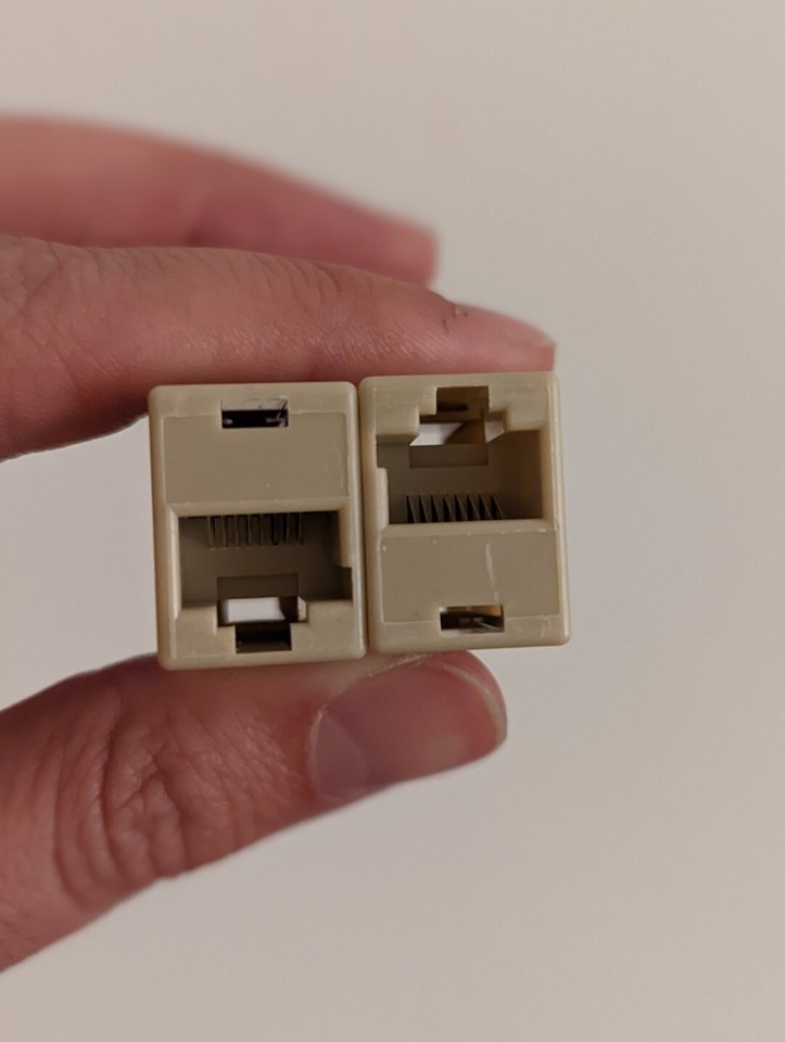 RJ45 Powerline Network Adapters CAT6 CAT5 Cable Female Splitter ...