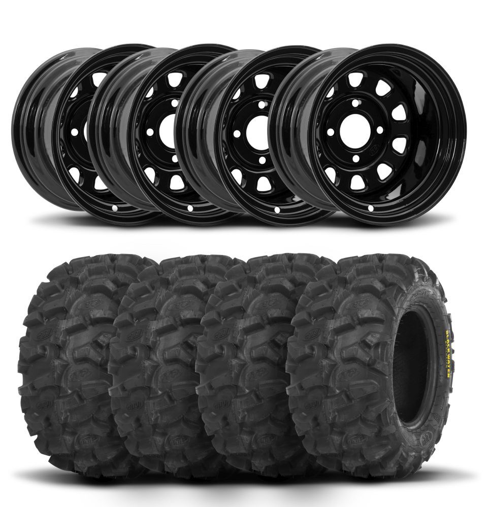 ITP Delta Steel 12" Wheels And Blackwater Evolution Tires [25x11-12] | eBay