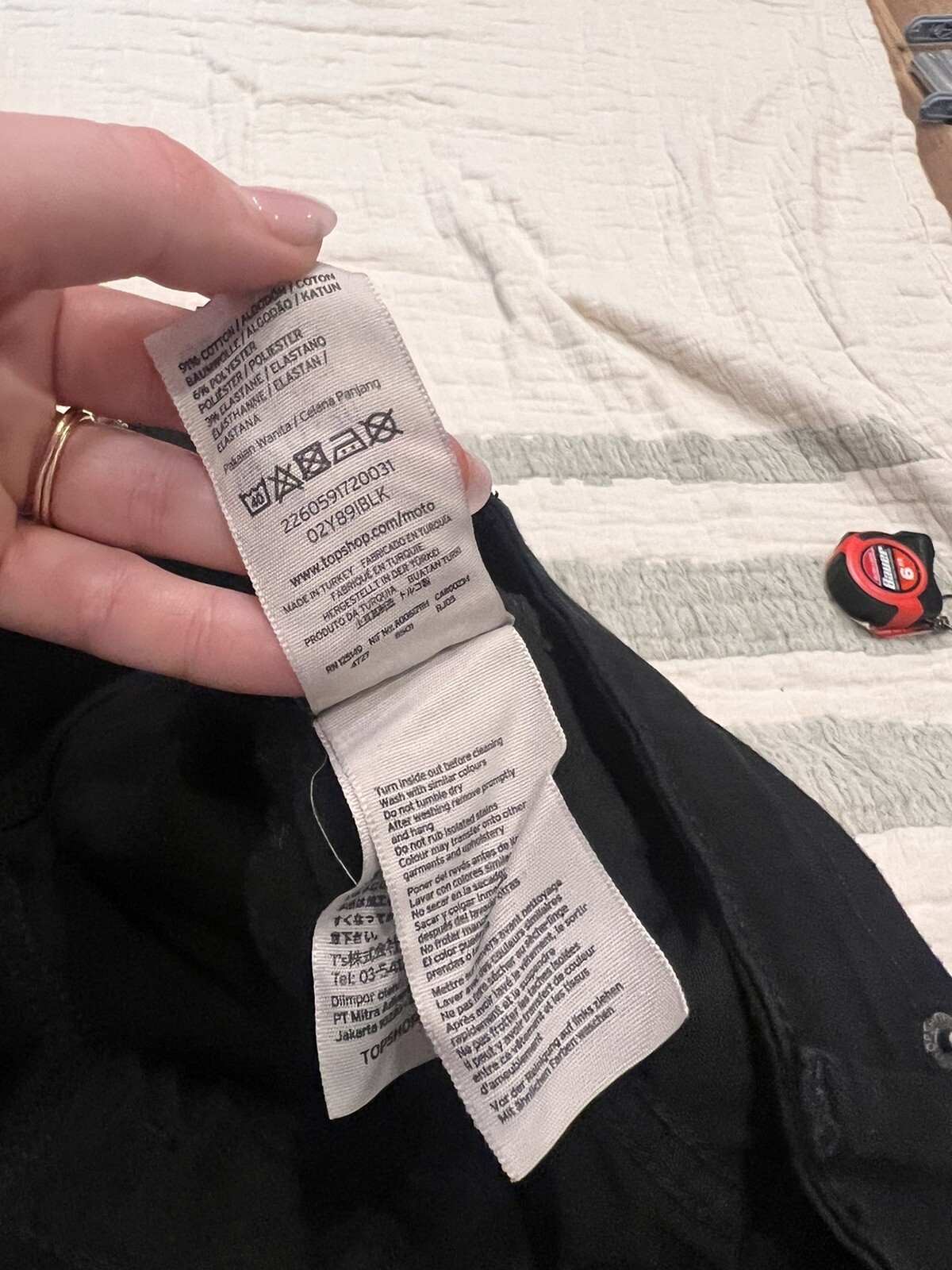 topshop moto jamie jeans black Shredded Distressed RN 125149 W26/L30 | eBay