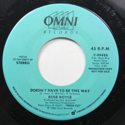 Soul Promo Nm! 45 Rose Roye - Doesn'T Have To Be This Way / Doesn'T ...
