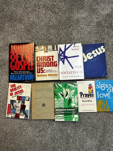 Vintage Lot Of 9 Christian Religious Spiritual books Pre-owned | eBay