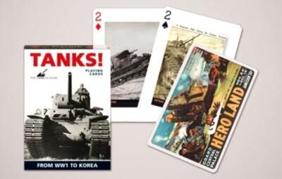 Tanks Mark I M46 T34 Tiger Wwi Wwii Korea Playing Cards By 4874