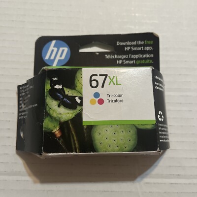 HP 67XL High Yield Tri Color Ink Cartridge (EXP 07/22) 3YM58AN NEW NIB ...