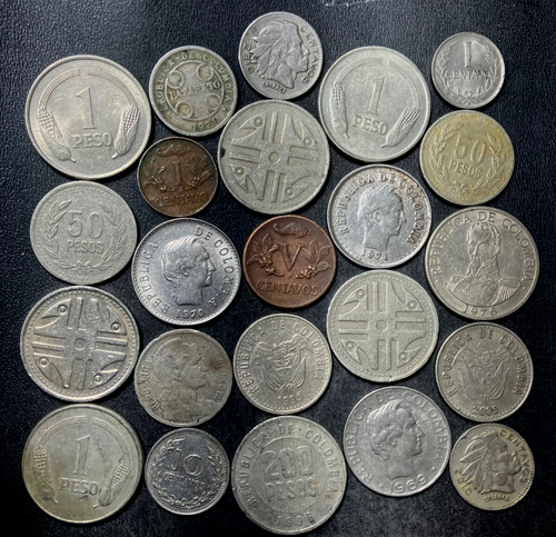 Old Colombia Coin Lot - 1909-PRESENT - 24 Excellent Coins - Lot #J22 | eBay
