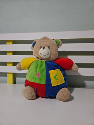 HUSHH TEDDY BEAR COLOURED ABC TEDDY BEAR 25CM CA AUSTRALIA | eBay
