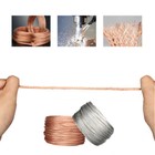 Round Pure Copper Braid Cable Bare Copper Braid Wire Ground Lead 2.5mm² ...