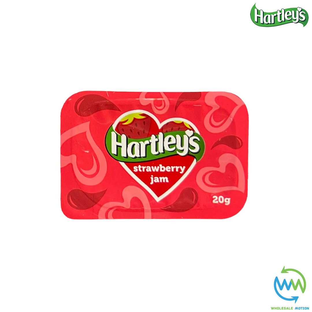 HARTLEYS STRAWBERRY JAM Portions POT 20G Single Individual Multiple ...