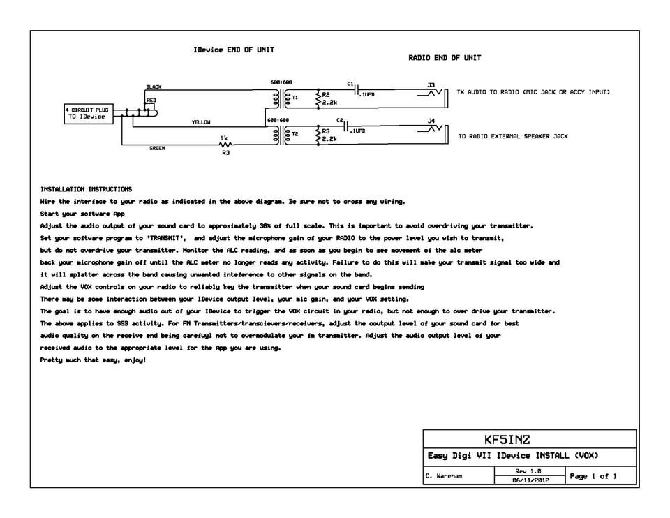 EASY DIGI™ PSK INTERFACE FOR Phones/Pads/Tablets (Apple and Android) | eBay
