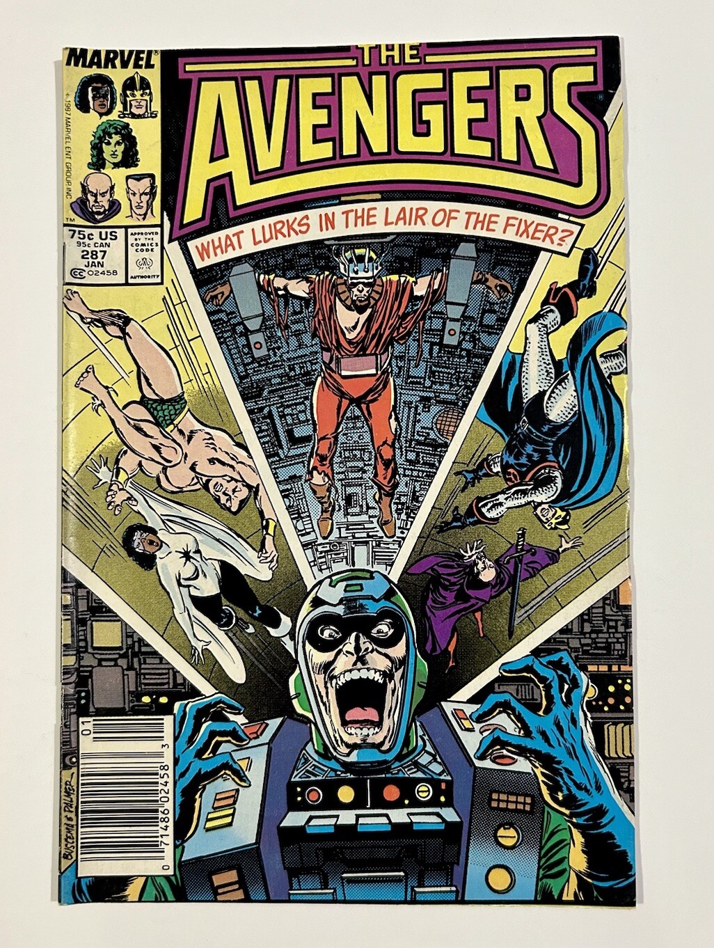 Avengers #287 The Fixer Marvel Comics Newsstand 1988 | eBay