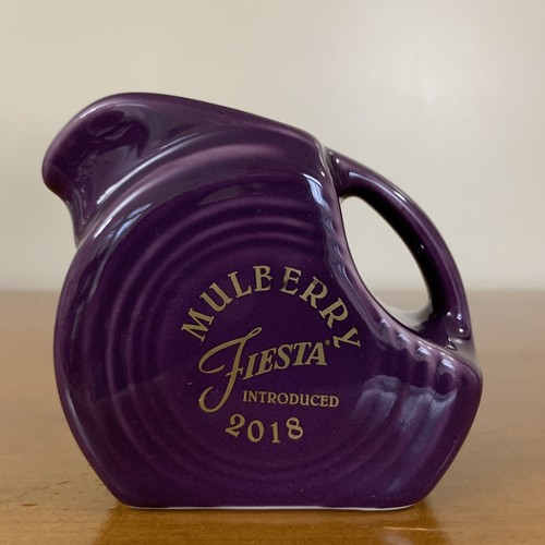 Fiestaware Mulberry Mini Disc Pitcher Dancing Lady 2018 Exclusive 50th ...