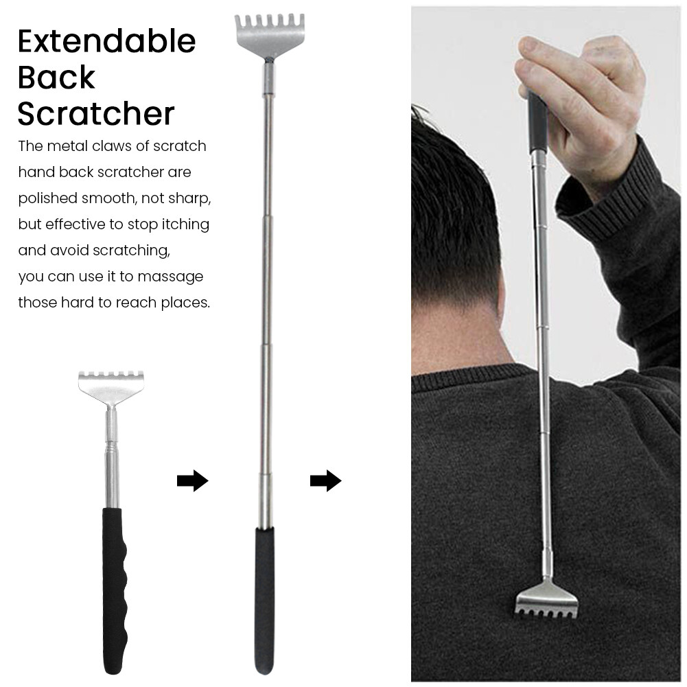 2pcs Women Men Kids Adults Relaxing Stainless Steel Extendable Back ...