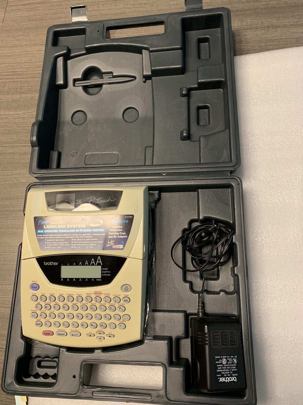 Brother P-Touch Electronic Labeling Printer System Model PT-2410 for ...