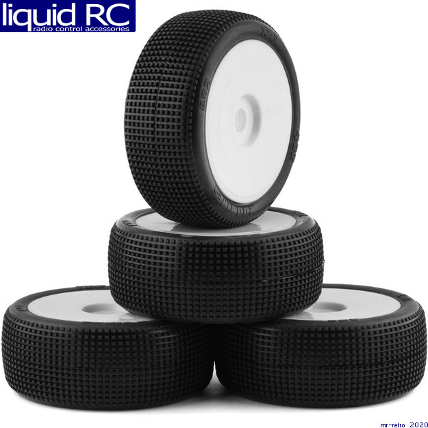TZO Tires -TZ402SS-W 402 1/8 Buggy Pre-Glued Tire Set (White) (4 ...