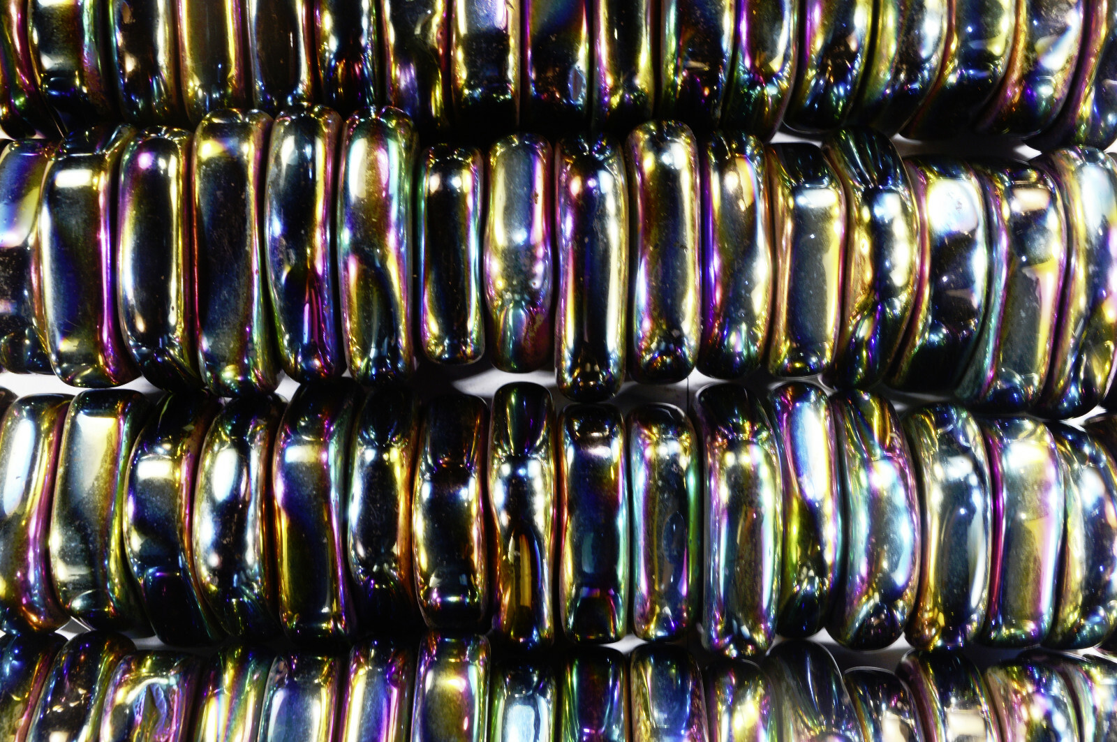 Rainbow Magnetic HEMATITE 1 1/2" Polished Tumbled Magnetic Rock Mineral ...