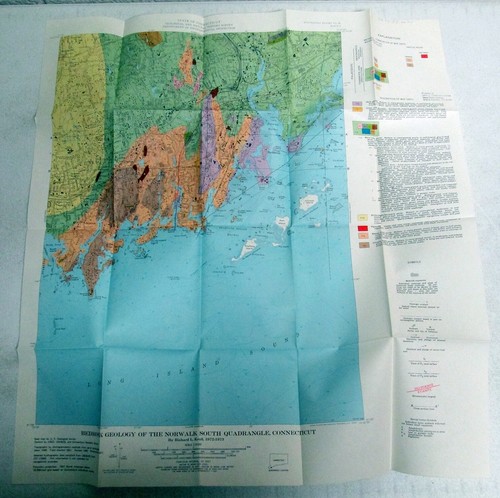 Lot 14 USGS Connecticut Topographic Quadrangle Geology Books + Color ...