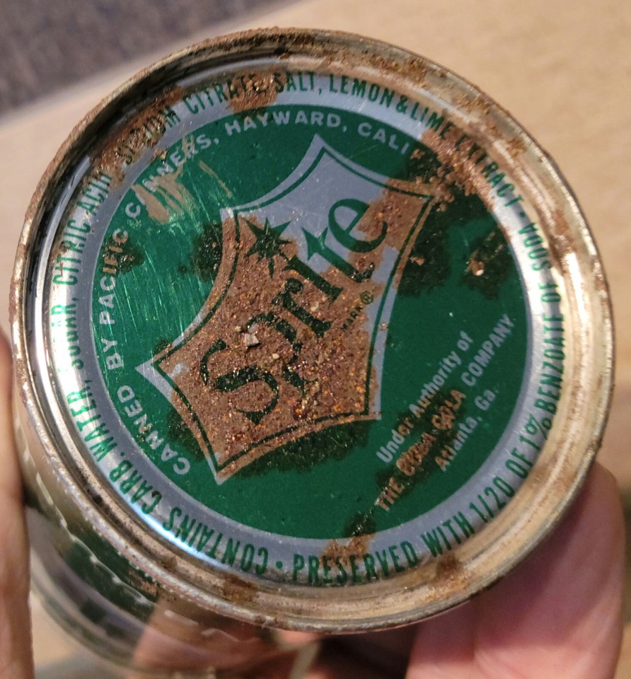 1964 SPRITE EARLY U PULL TAB STEEL SODA CAN COCA COLA HAYWARD ...