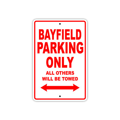 Bayfield Parking Only Boat Ship Art Notice Decor Novelty Aluminum Metal ...