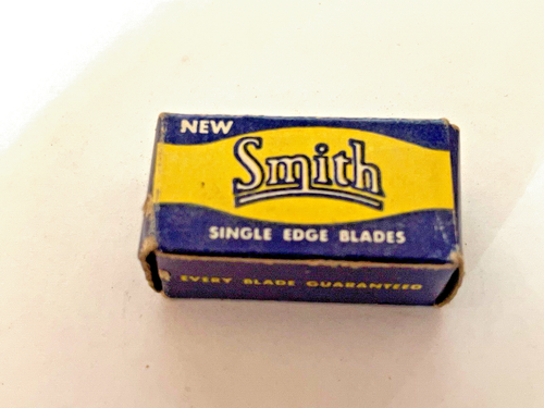 Box of 5 NOS - Sealed Vintage SMITH Single Edge Razor Blades | eBay