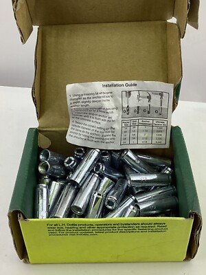 (QTY 47: ) DOTTIE DA38 DROP-IN ANCHOR 1-9/16''x 3/8''x 1/2'' open box ...