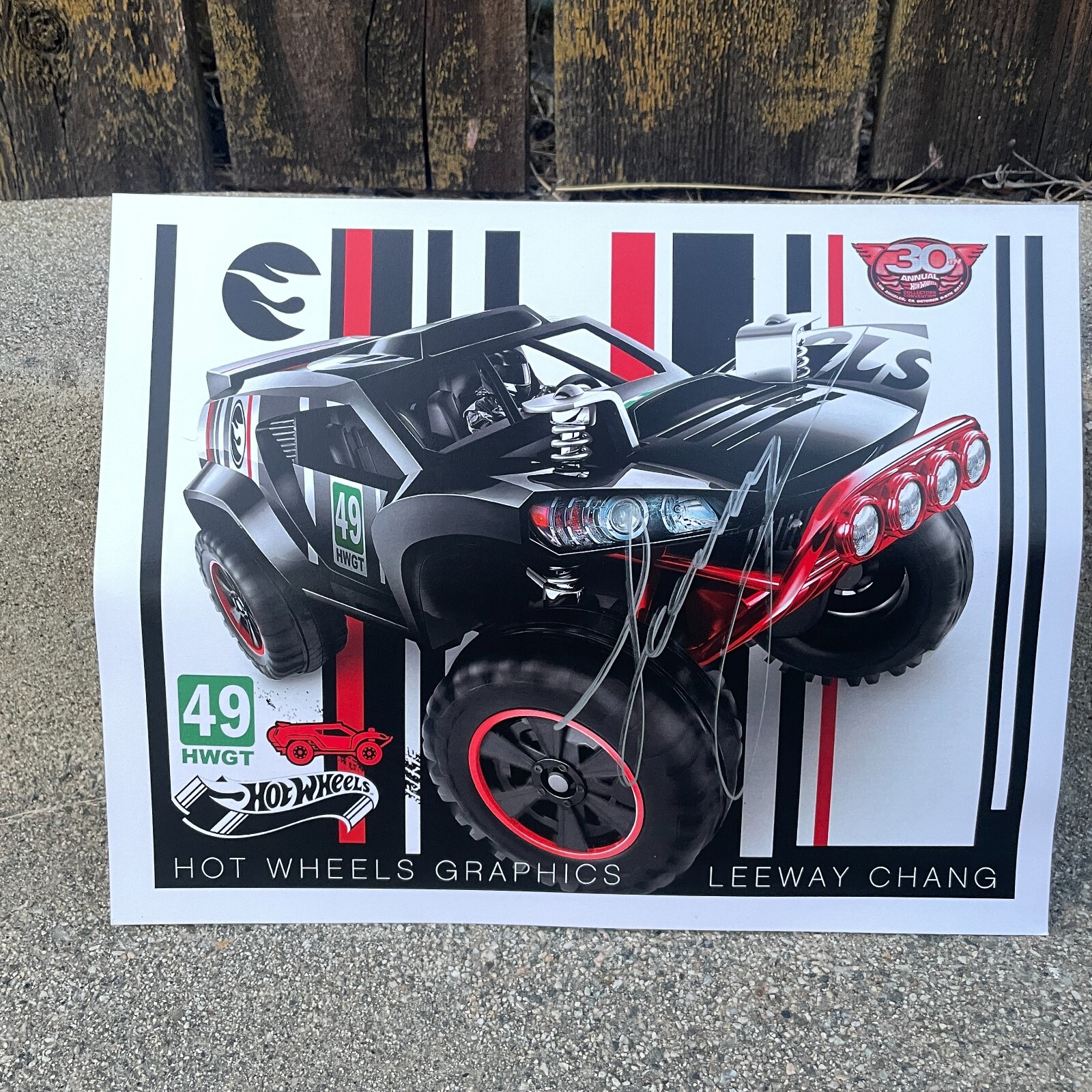 Signed Leeway Chang 2016 Hot Wheels 30th Convention "Dune Crusher" E ...