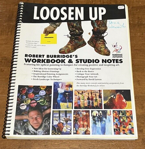 Robert Burridge's Workbook & Studio Notes Book Loosen Up | eBay