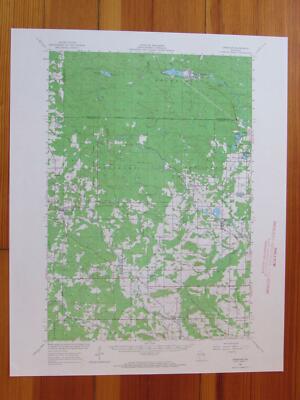 Gresham Wisconsin 1966 Original Vintage USGS Topo Map | eBay