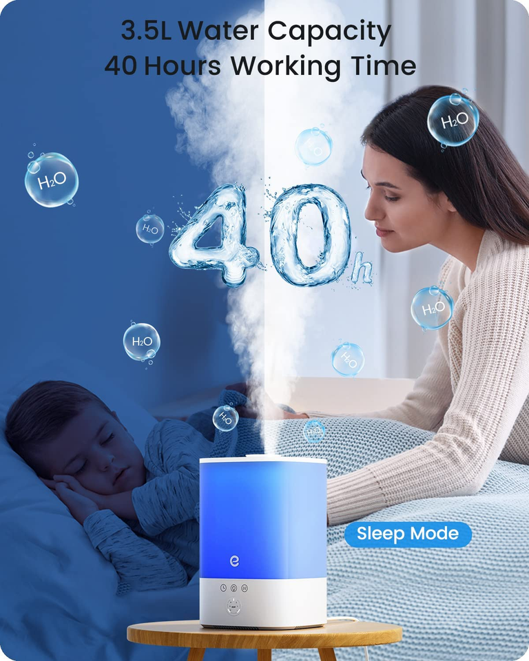 Humidifiers for Bedroom Large Room, Esemoil Smart Wifi Cool Mist ...