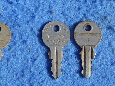Wurlitzer Key WC 092 - Chicago Lock - wall box or cash box key ...