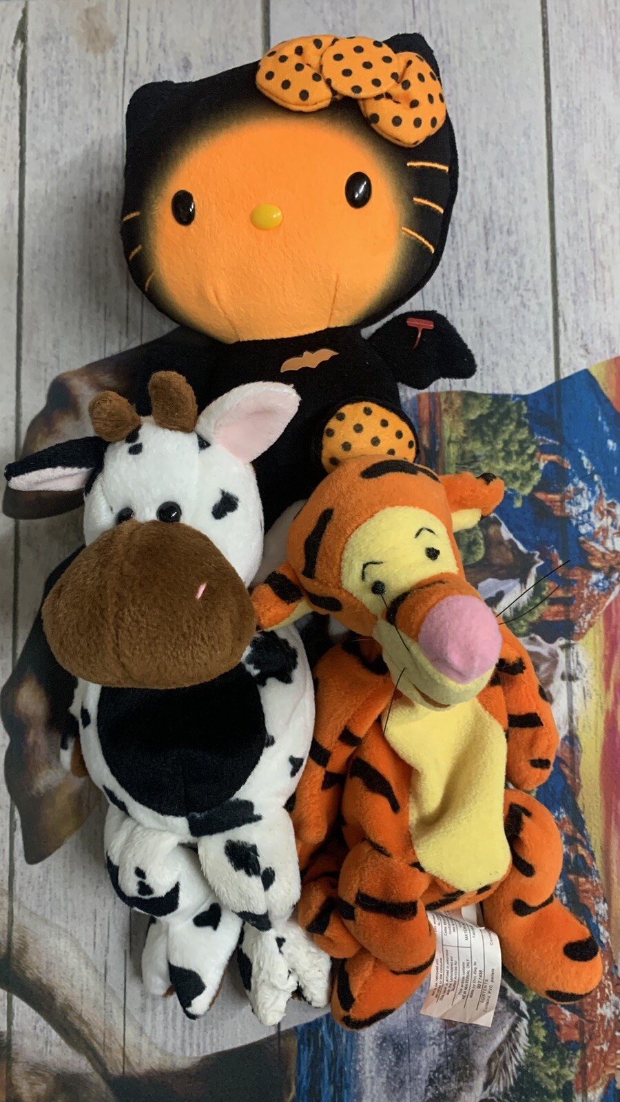 Plush Beanie Baby Tipsy Disney Tigger Beanie Plush Halloween Hello ...