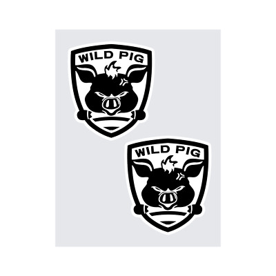 2pcs Wild Pig Motorcycle Car Vehicle Decal Stickers 5cm x 6cm | eBay ...