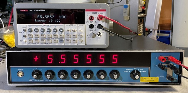 Data Precision 8200 Programmable DC Voltage Current Calibrator - Black ...