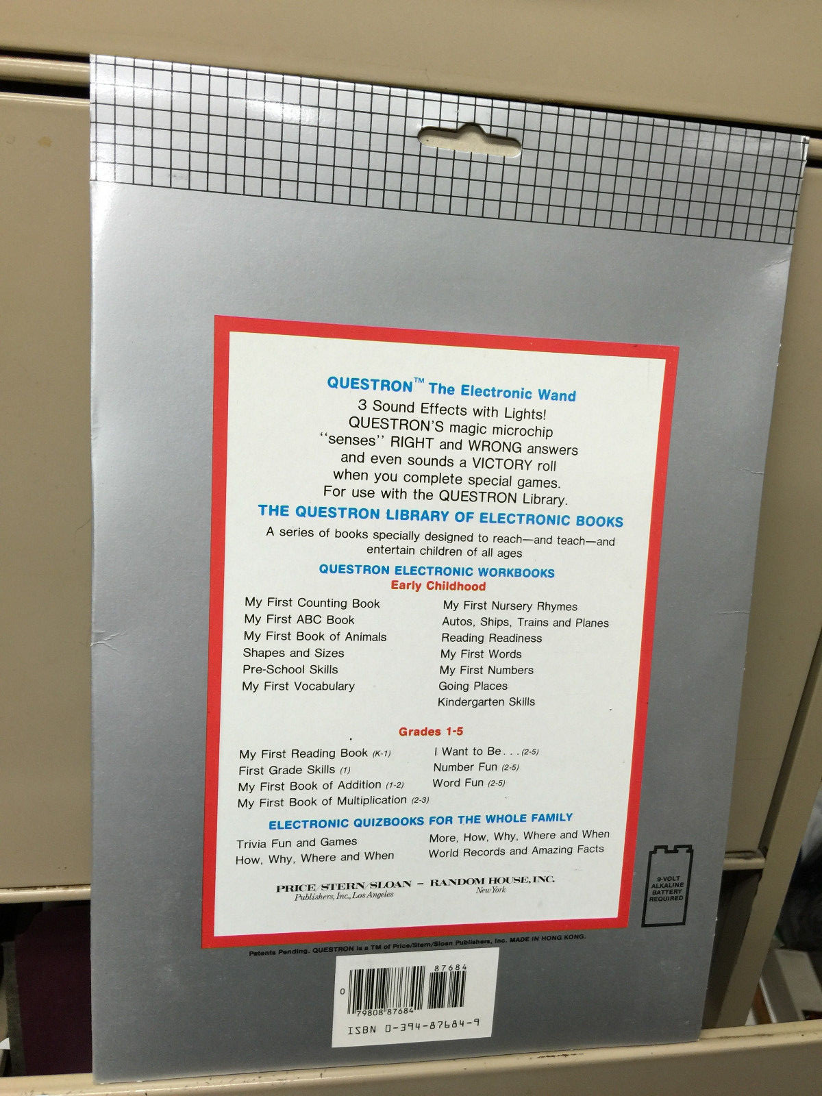 Vintage Questron Electronic Wand New in Box w/Sample Workbook Pages ...